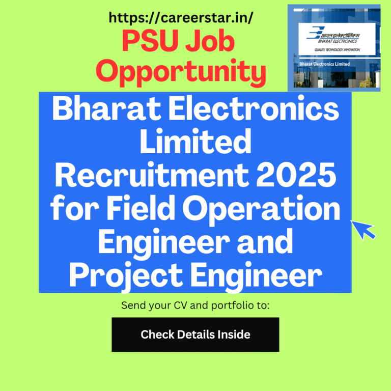 Bharat Electronics Limited Recruitment 2025 for Trainee and Project ...